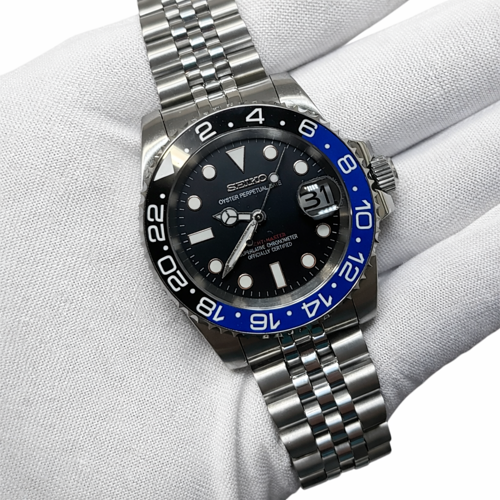 Seiko Mod gmt bleue – EnzoMods